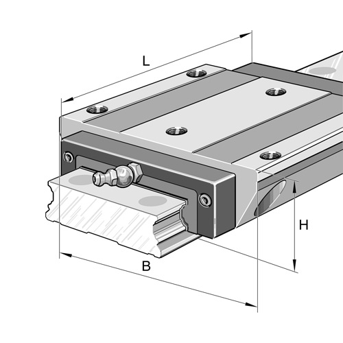 INA - KWVE20-W-V2-G3 - Linear slide - Recirculating ball bearing carriage