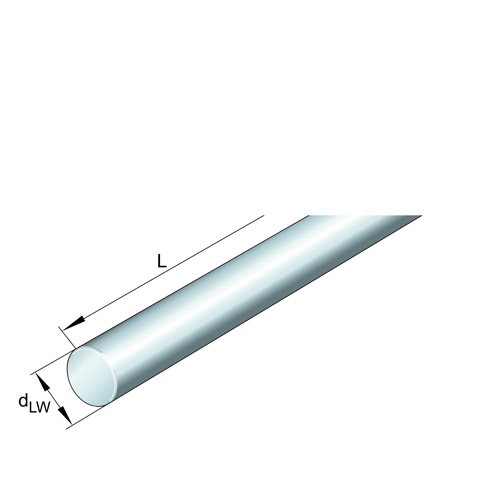 INA - W40X6000-X90-0001-EWL-H6 - Shaft - Solid shaft